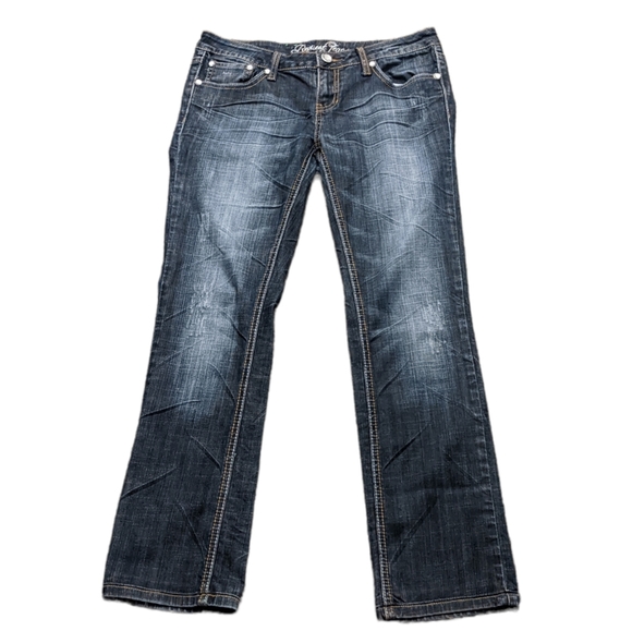 Request | Jeans | Request Decorated Back Pockets Faded Distressed Jeans ...